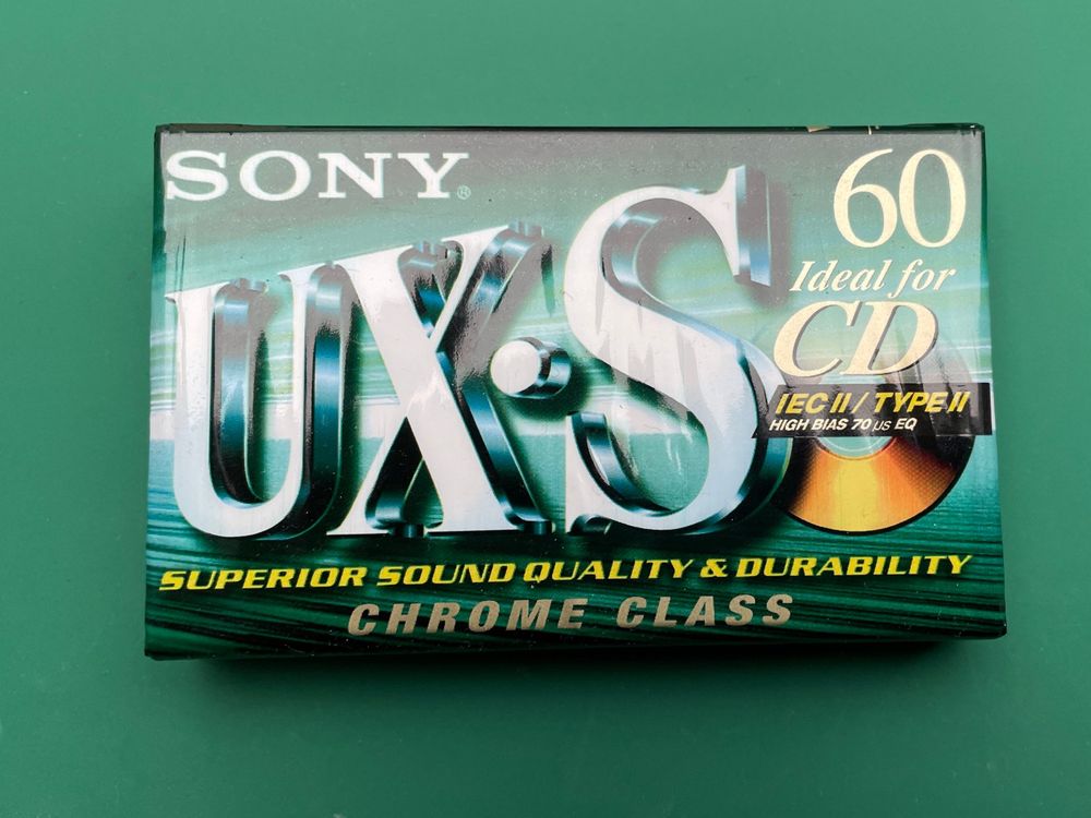 SONY UX-S 60MIN MC-KASSETTE IEC II / TYPE II / Chrome Class (Neu und ...