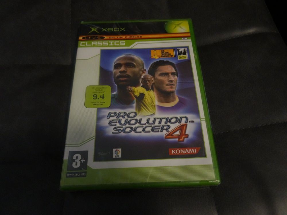 Pro Evolution Soccer 4 XBOX CLASSIC NEUWARE (Neu und originalverpackt ...