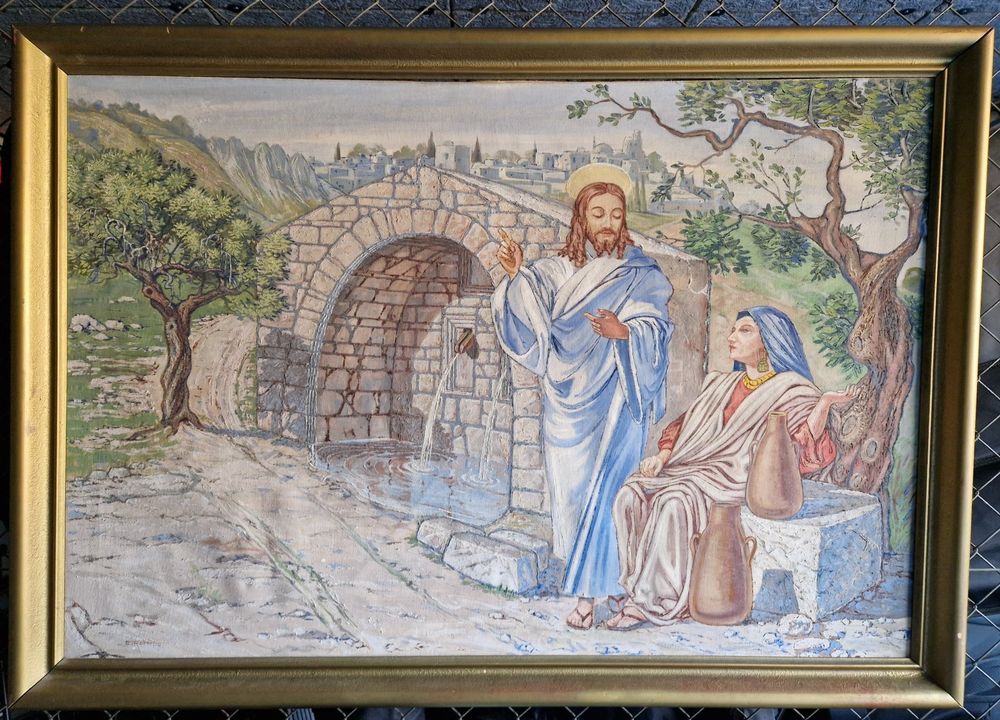 Quadro Sacro, olio su tela, firmato, con cornice! (Usato) a Vezia per ...