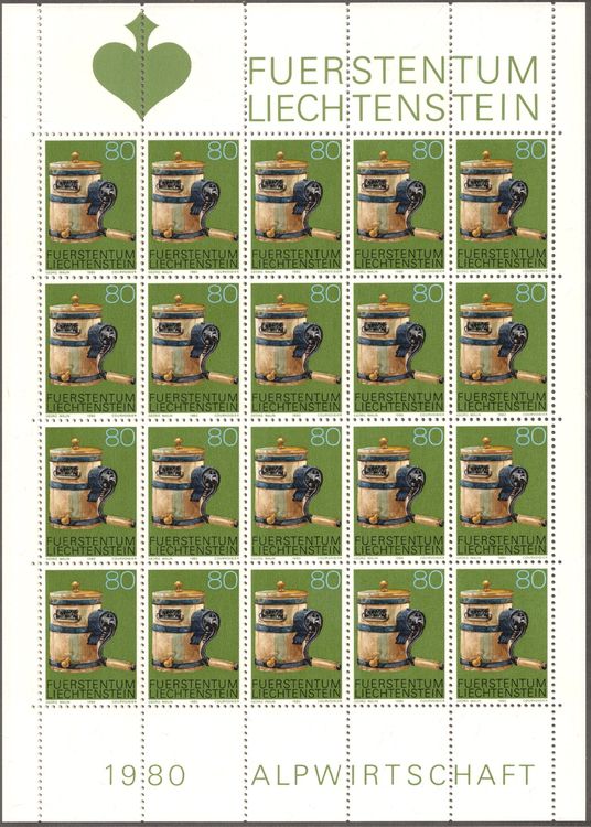 Kleinbogen Alte Alpwirtschaft 1980 postfrisch (Neu (gemäss Beschreibung)) in Mellingen für CHF 2 ...