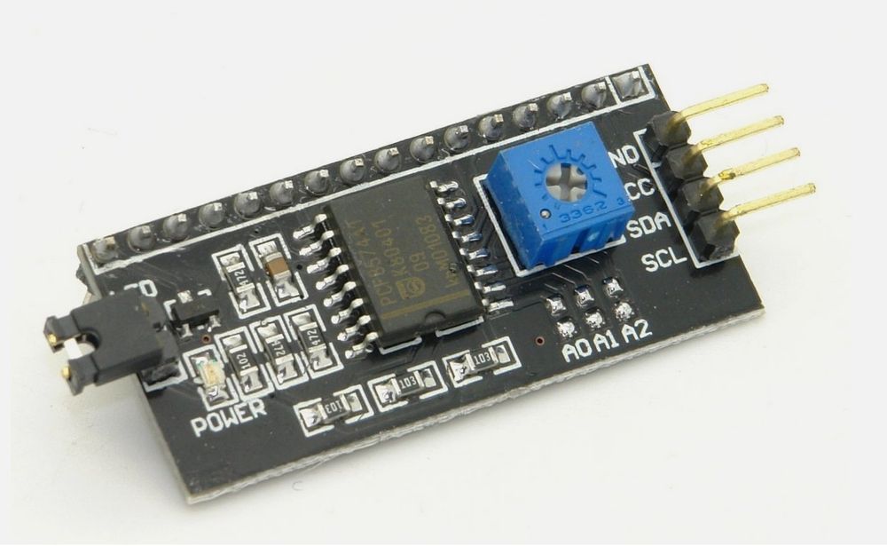LCD1602 Display Blau – inkl. I2C Modul (16×2 Zeichen) (Neu und ...