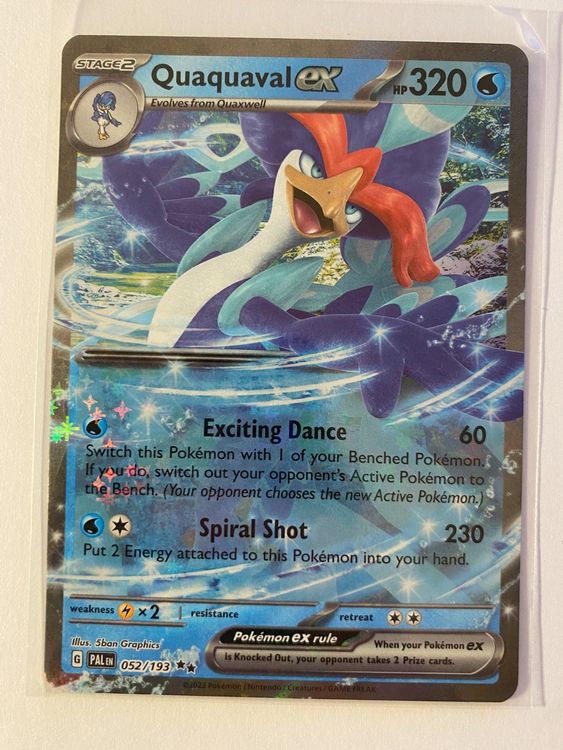 Pokemon Quaquaval EX 052/198 Paldea Evolved EN | Kaufen auf Ricardo