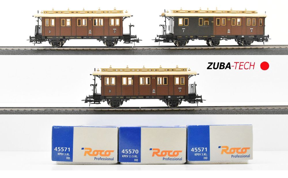 Roco 3x Personenwagen K.P.E.V. H0 GS mit OVP (Neu (gemäss Beschreibung)) in St. Gallen für CHF ...