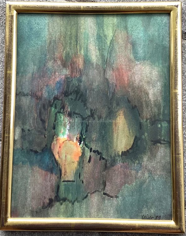 Abstrakte Mischtechnik Unleserlich Signiert | Kaufen auf Ricardo