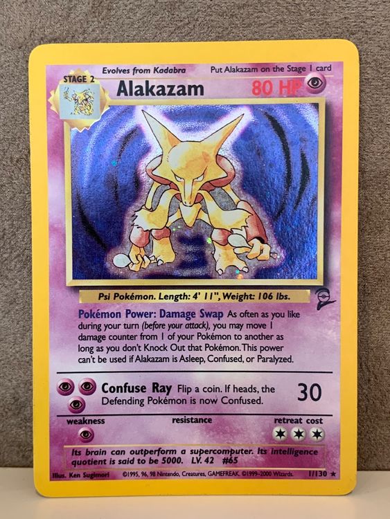 Alakazam Holo ENG Base Set 2 Pokemon 1/130 | Kaufen auf Ricardo