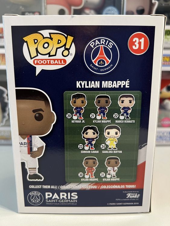 Funko POP! Paris Saint-Germain Kylian Mbappé (Third Kit) (Neu und ...