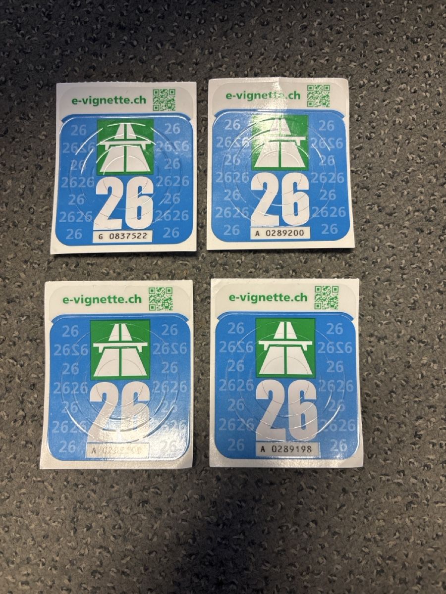 Autobahn Vignette 2026 4 Stück (Neu und originalverpackt) in Koppigen ...