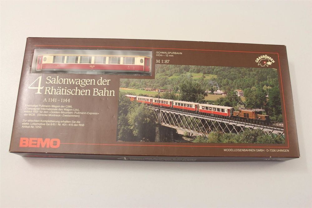 Bemo 3272/S Salonwagen-Set 4tlg. RhB | Kaufen auf Ricardo