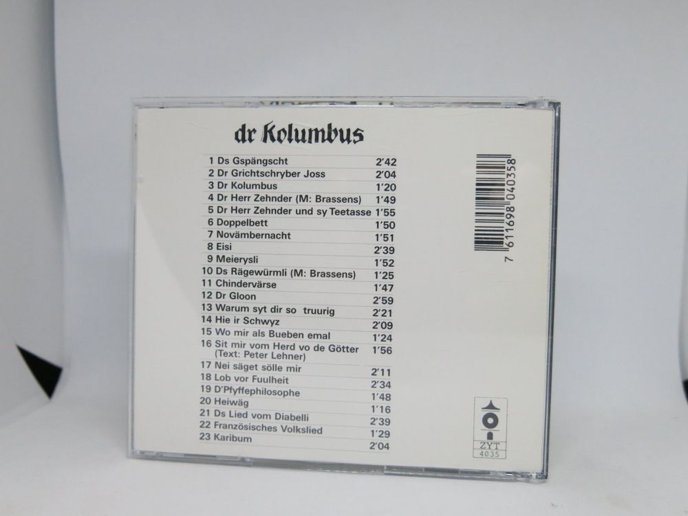 CD: Mani Matter - Dr Kolumbus (Gebraucht) in Ernetschwil für CHF 6 ...
