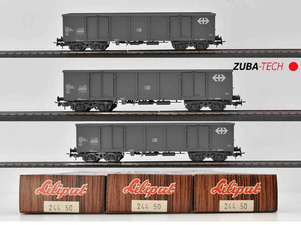 Liliput 24450 3x Hochbordwagen SBB H0 GS mit OVP (Gebraucht) in St. Gallen für CHF 32 – mit ...