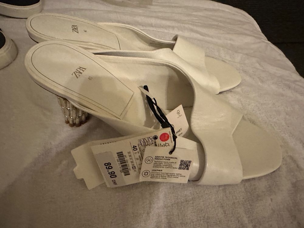 Zara Leder Sandalen 40 neu | Kaufen auf Ricardo