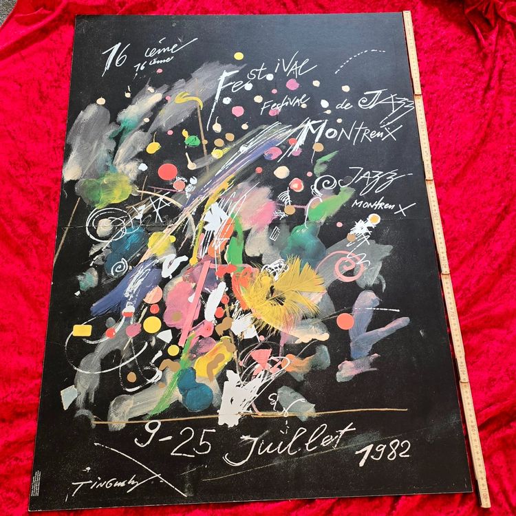 Jean Tinguely *Montreux Jazz Festival, 1982* auf Blechplatte (Gebraucht ...