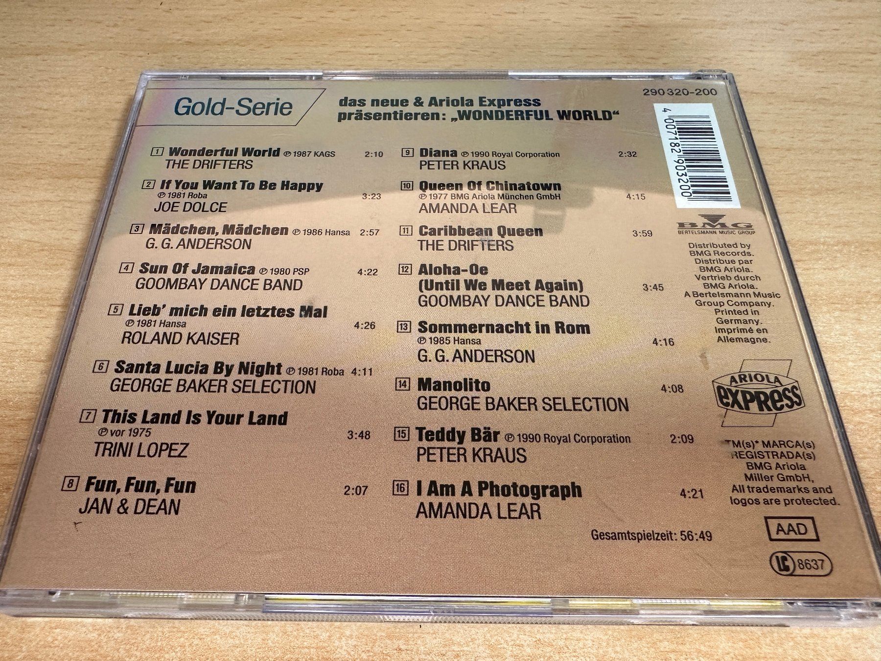 W1 Wonderful World Drifters Joe Dolce Jan & Dean Amanda Lear (Gebraucht ...