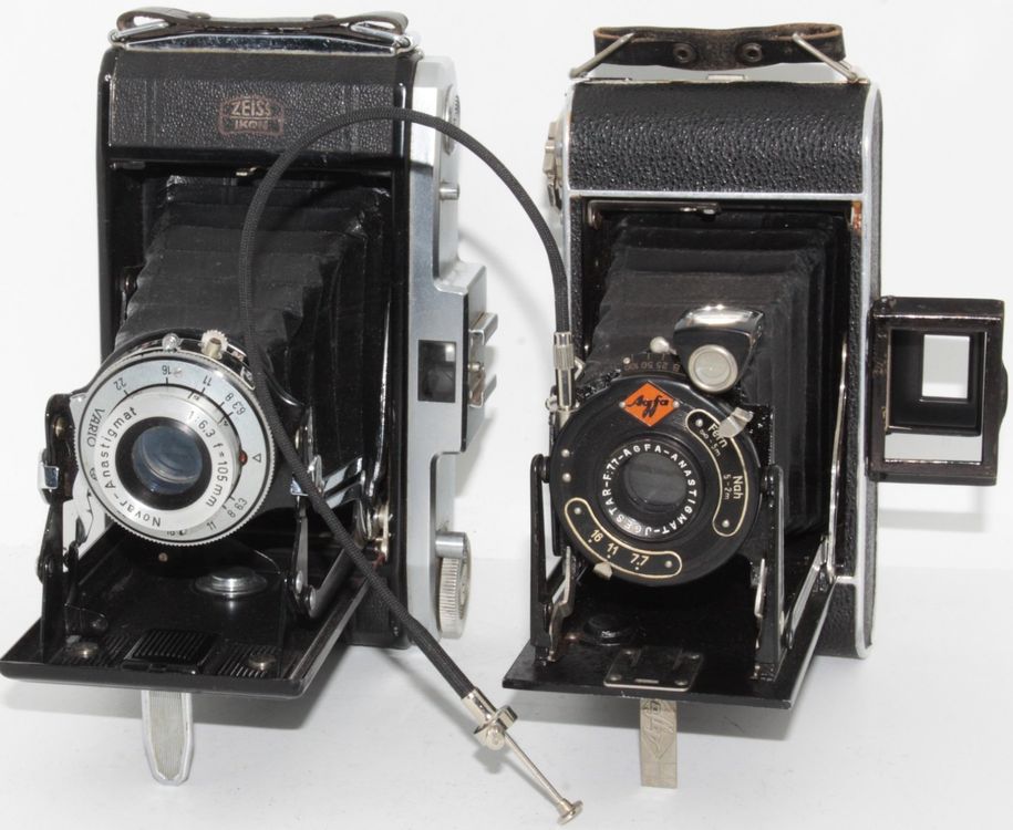 2 Balgen-Klapp-Kameras ZEISS & AGFA / Auslösung ok (Gebraucht) in ...