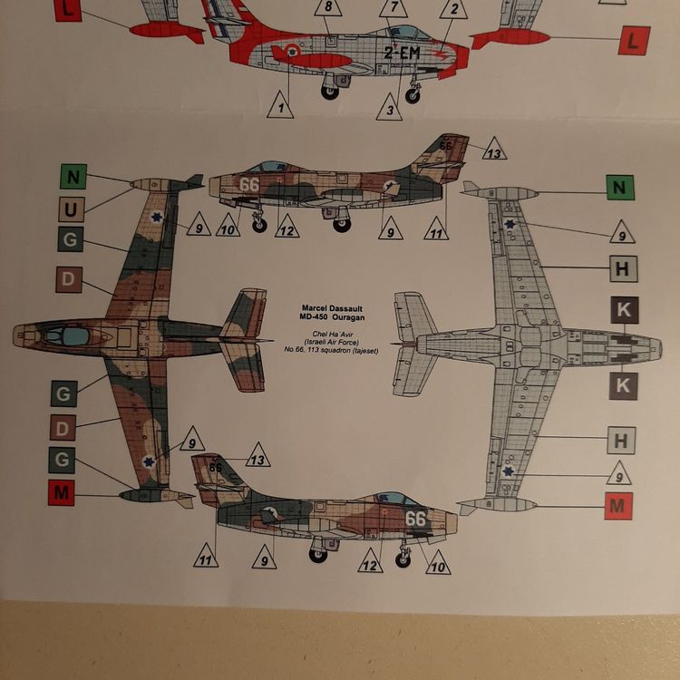 2074 ... Dassault MD 450 Ouragan ... Valom 72059 (Neu (gemäss ...