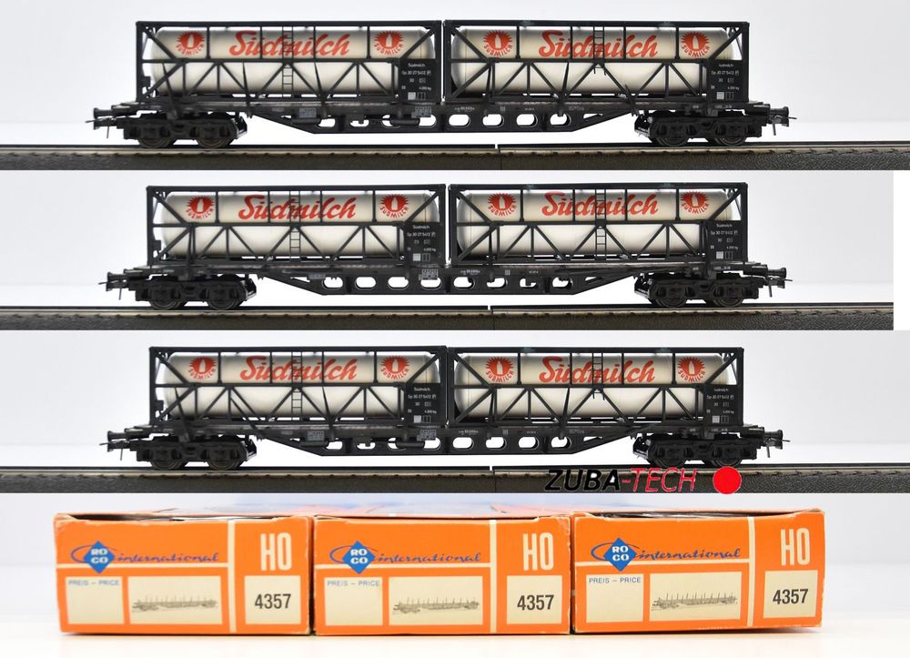 3x Roco 4357 Containerwagen DB H0 GS mit OVP (Gebraucht) in St. Gallen ...