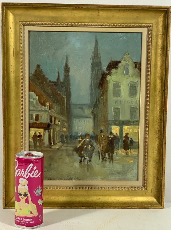 Antikes Gemälde Strassenszene unleserlich Signiert (Gebraucht) in Root für CHF 120 – nur ...