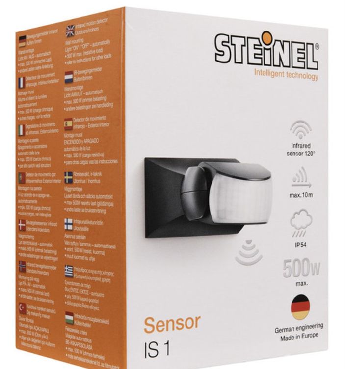 Steinel Infrarotsensor/ Bewegungsmelder IS1 | Schwarz (Neu und ...