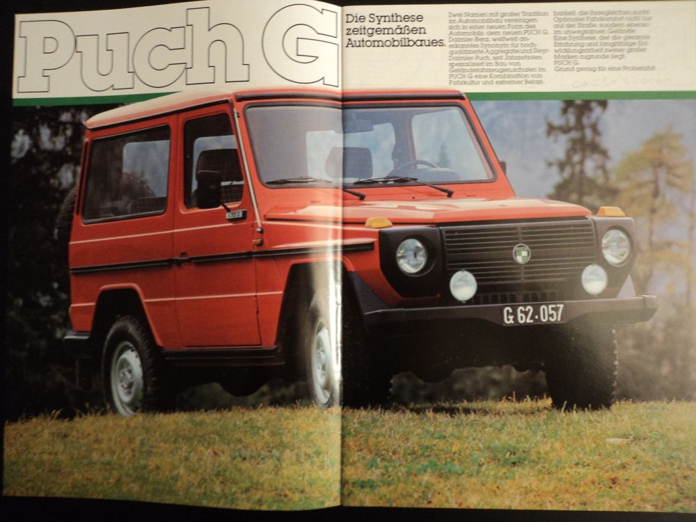 Prospekt Mercedes Steyr Daimler Puch G 1980 (Gebraucht) in ...