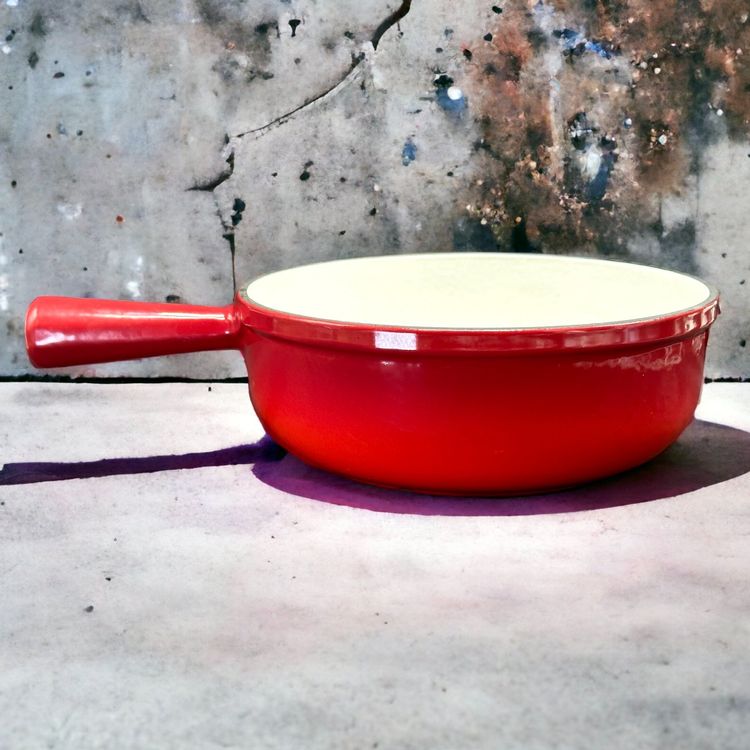 Caquelon à fondue Ø23cm en fonte émaillée NOMAR France (Gebraucht) in ...