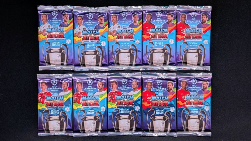 Topps Match Attax - Champions League 2017/18 - 10 Paquets (Neuf avec ...