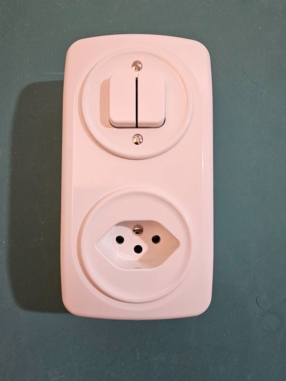 AP-Kombination Sch3+3/1L / T13 Weiss Feller STANDARTdue Neu (Neu ...