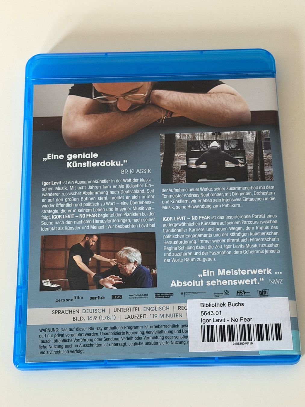 Igor Levit - No Fear (Blu-ray) - Dokumentarfilm - Neuwertig (Neu ...