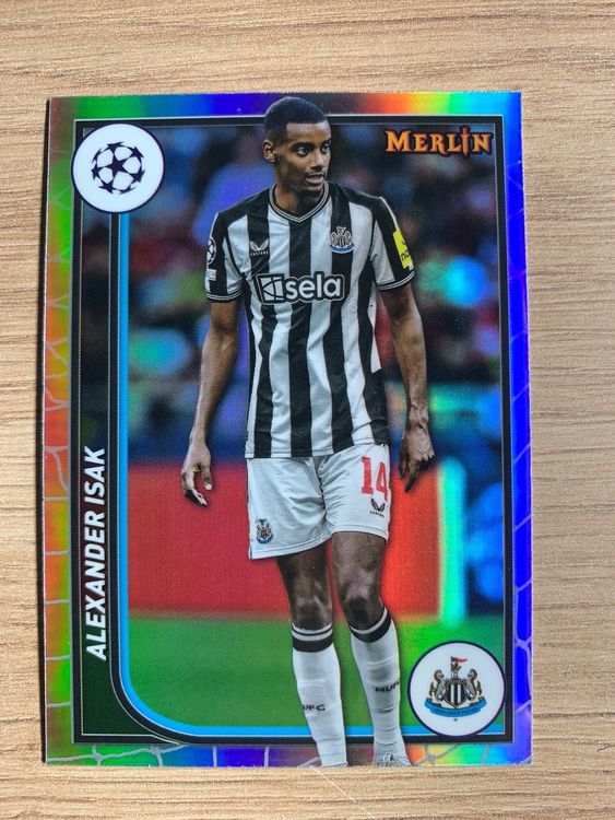 Soccer Alexander Isak REFRACTOR Topps Merlin 2024 🔥 (Gebraucht) in ...