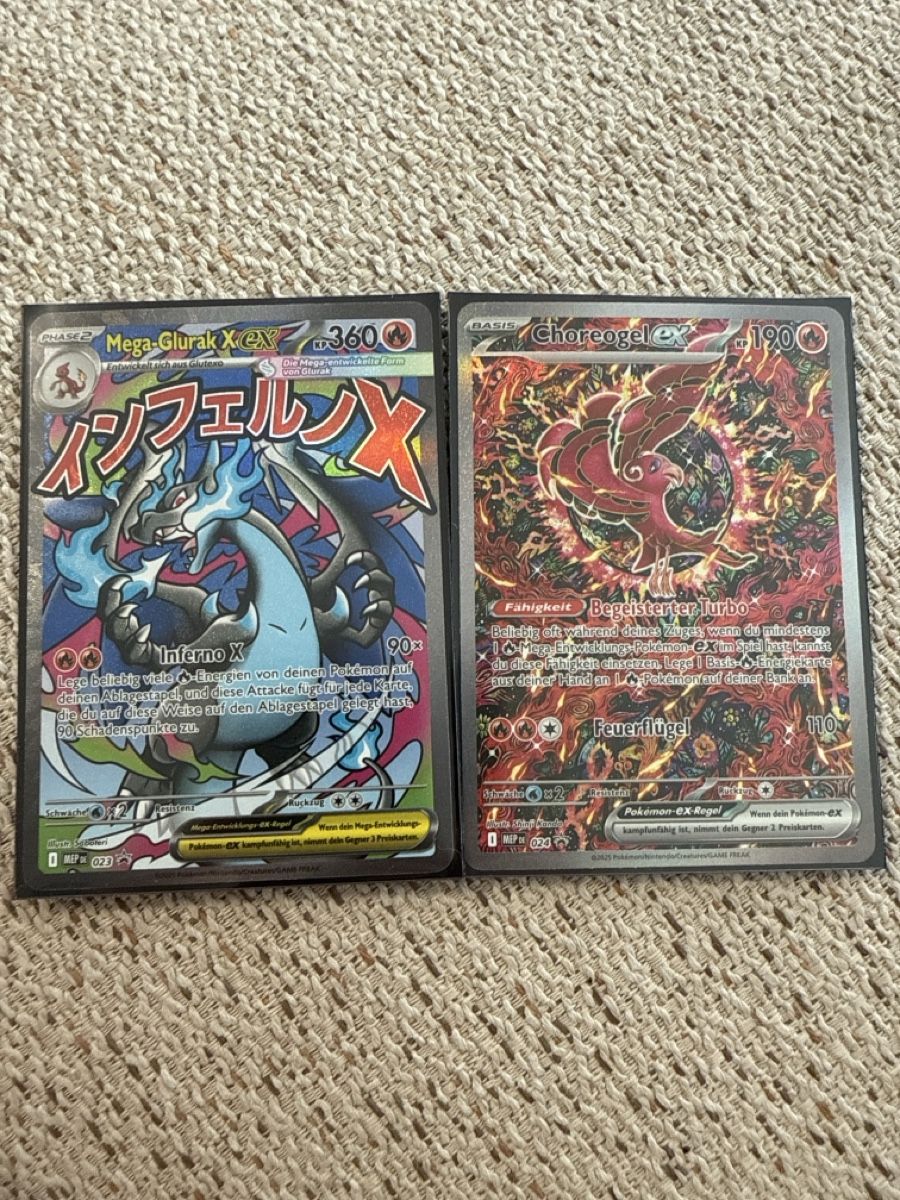 Mega Charizard X EX & Choreogel EX – Custom Fanmade Karten (Neu (gemäss ...