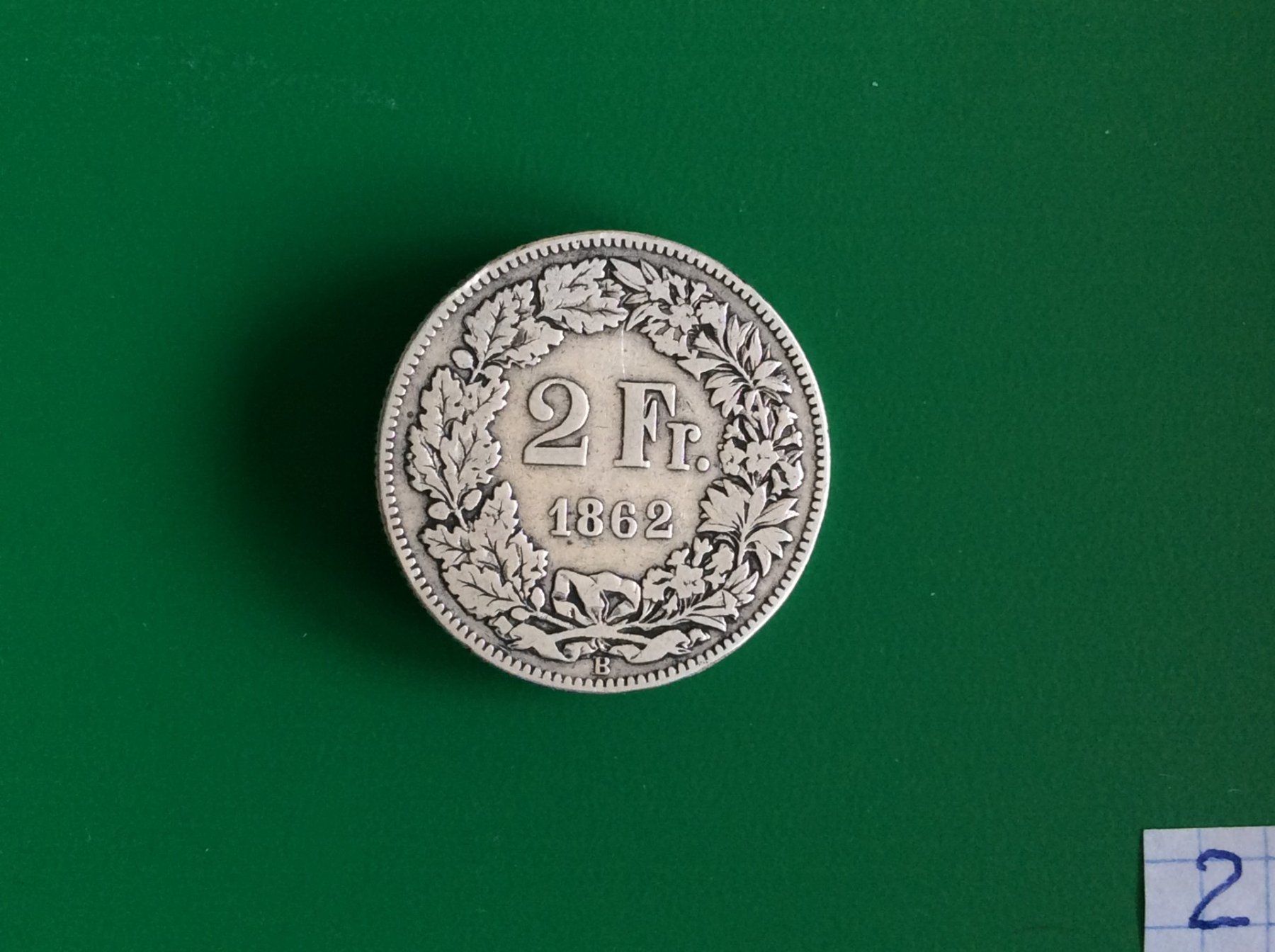 2 francs 1862 Rare et Jolie (D'occasion) à Genève pour CHF 76 – avec ...