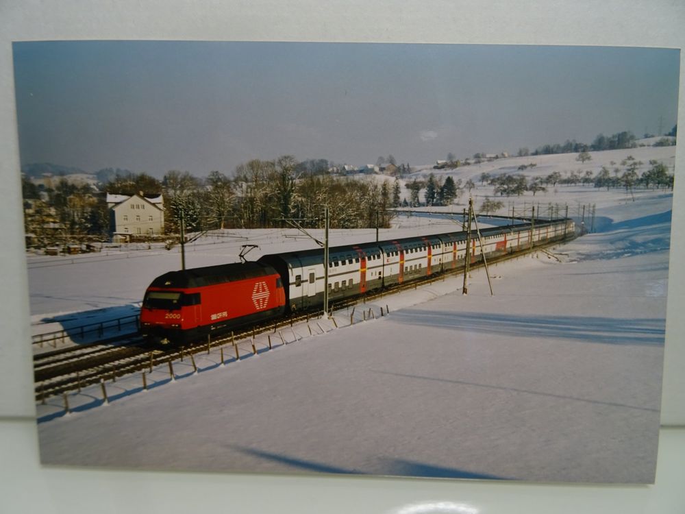 Foto SBB Re 460 IC SG-Genf zw. Gossau-Flawil 1.2.2002. (Gebraucht) in ...