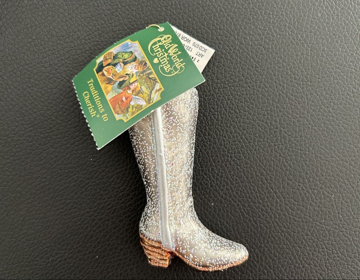 Décoration de Noël Botte scintillante - Old World Christmas (Neuf avec ...