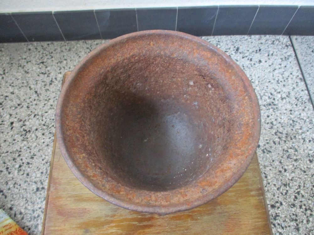 Uralter antiker Mörser Reibschale mit Stössel Gewicht 3,9 kg (Gebraucht ...