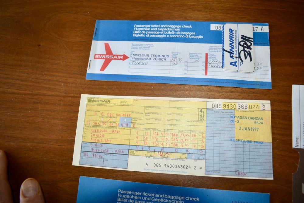 70er JAHRE Swissair TICKET Baggage Set 2 (Gebraucht) in Pfaffhausen für ...