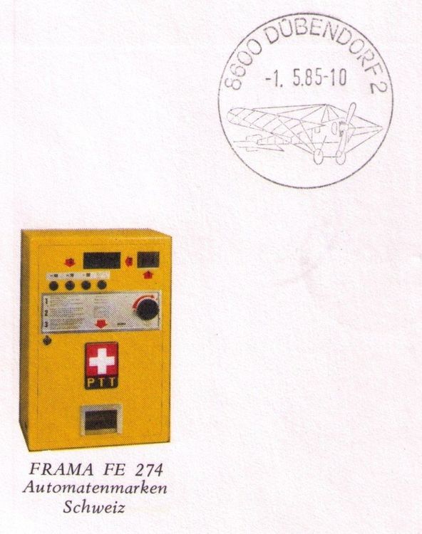ATM 6/6lllb_FEHLENDE OBERLINIE_8600 Dübendorf 1985_Flugzeug! (Gebraucht ...