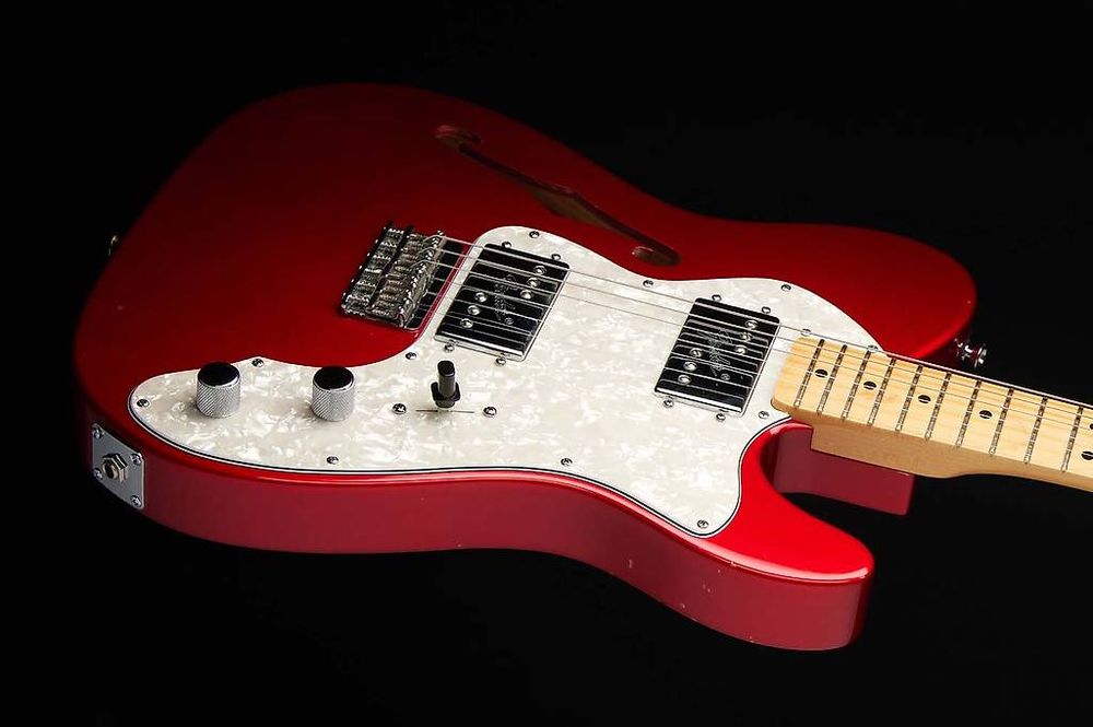 Fender AVRI Telecaster thinline 72 Candy Apple Red (D'occasion) à ...