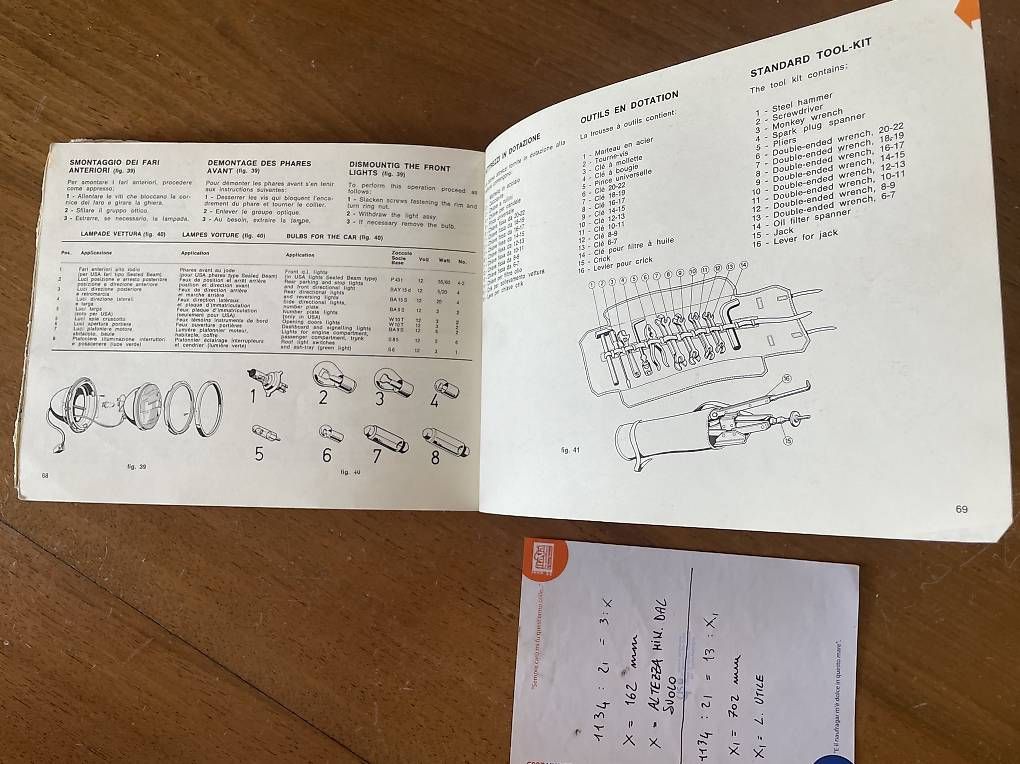 Original Maserati Merak (AM122) Owner's Manual Complete (Gebraucht) in ...