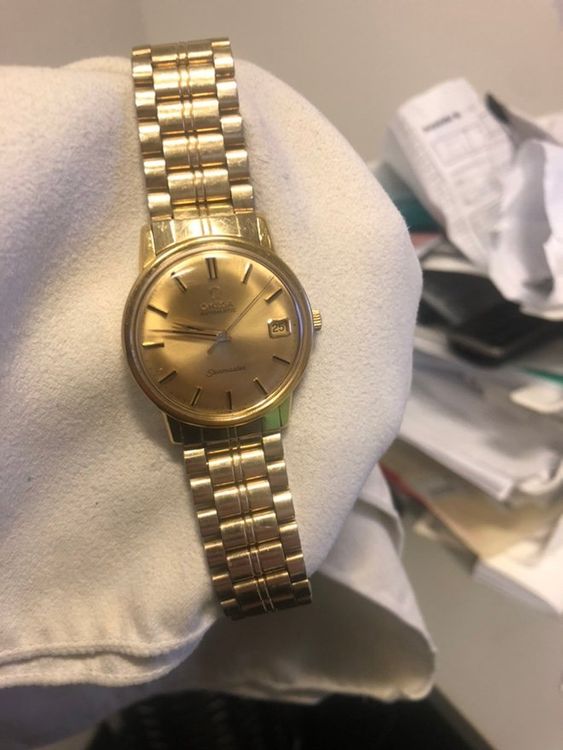 Omega Seamaster Automatic 18K Gold 166.003 Date | Kaufen auf Ricardo