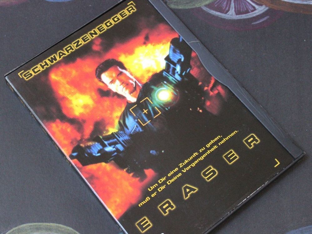 ERASER! ARNOLD SCHWARZENEGGER 1996 Snapper-Case-DVD 1999 (Gebraucht) in ...