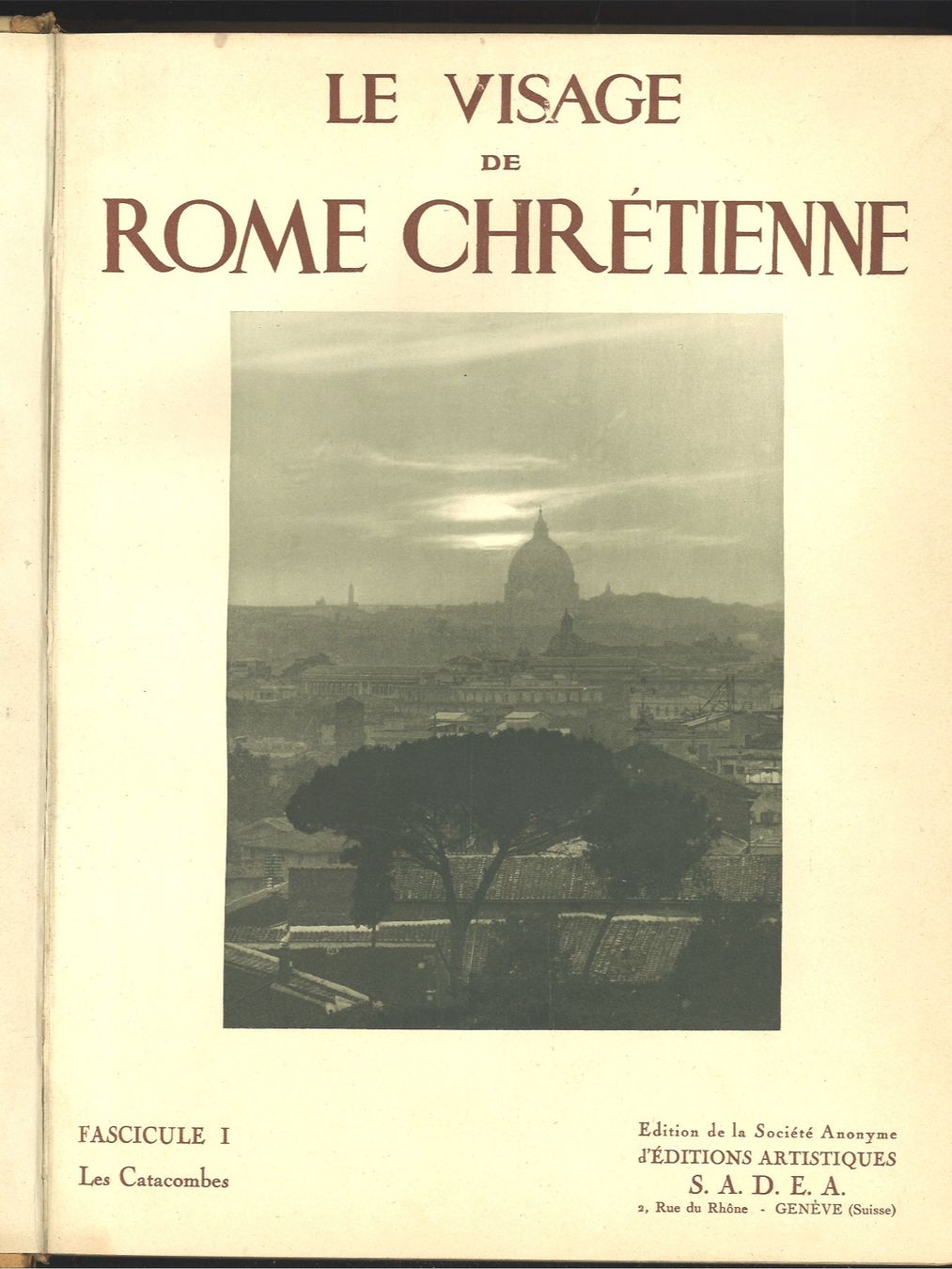 LE VISAGE DE ROME CHRETIENNE - LIVRE ANCIEN (D'occasion) à Neuchâtel ...