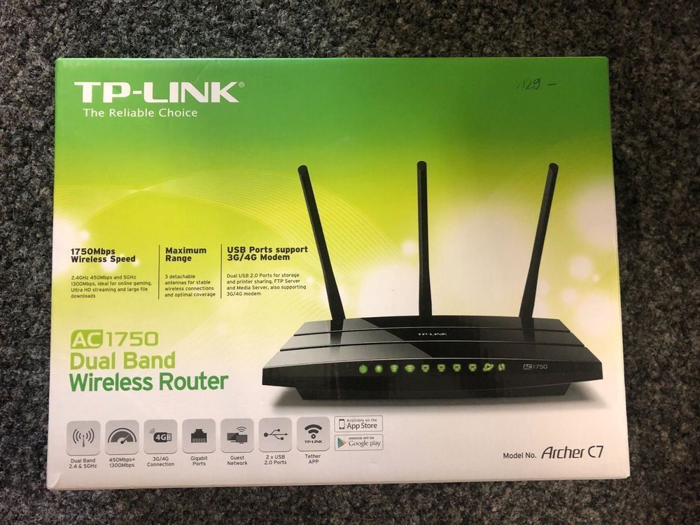 TP-Link AC1750 Archer C7 Wireless Router | Kaufen auf Ricardo