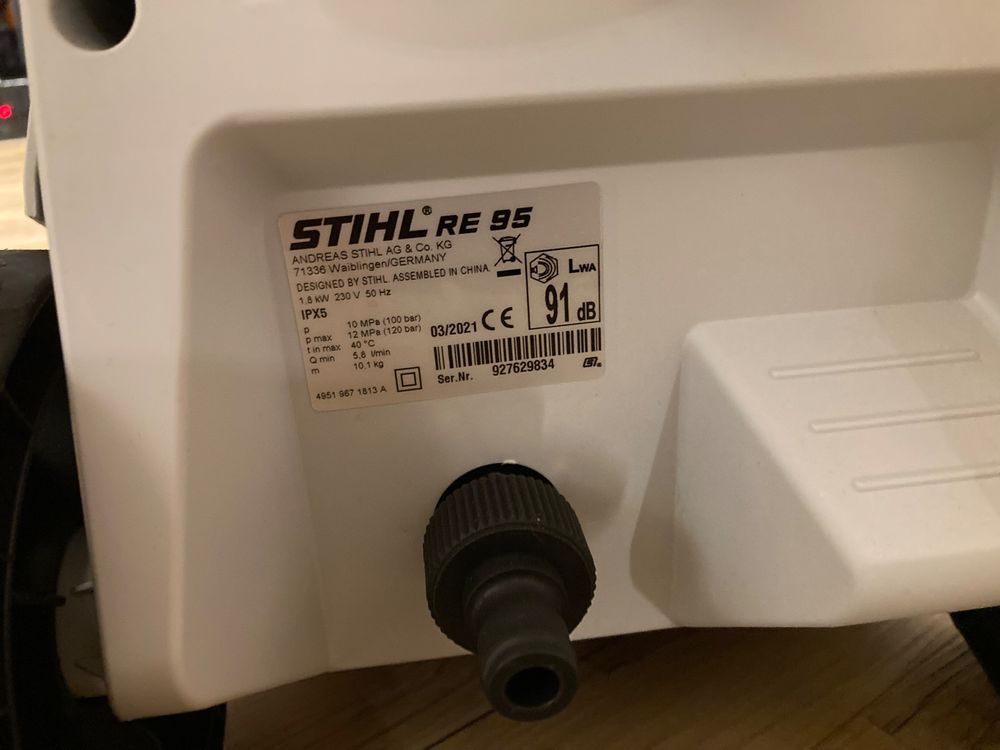 Stihl RE 95 Hochdruckreiniger mit 6 m Hochdruckschlauch NEU (Neu und ...