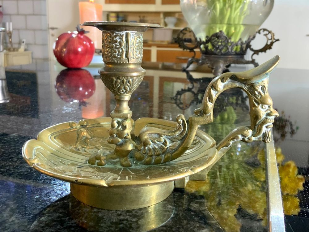 JUGENDSTIL KERZENLEUCHTER BRONZE FRANKREICH UM 1900 | Kaufen auf Ricardo