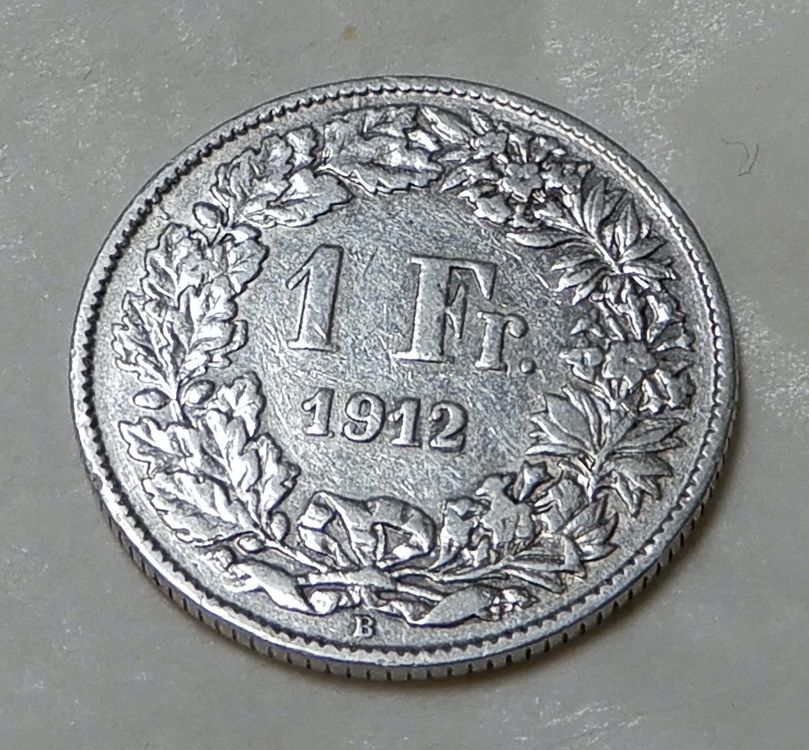 Silber Münze, 1912 , 1 Franken | Kaufen auf Ricardo