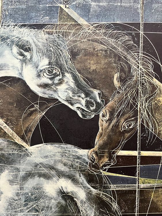 Hans Erni (1909-2015) Im Pferdestall - Grosse Druck Graphic | Kaufen auf Ricardo