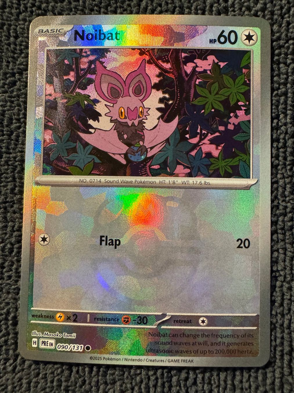 Pokemon Noibat Masterball 90/131 Prismatic Evolutions | Kaufen auf Ricardo