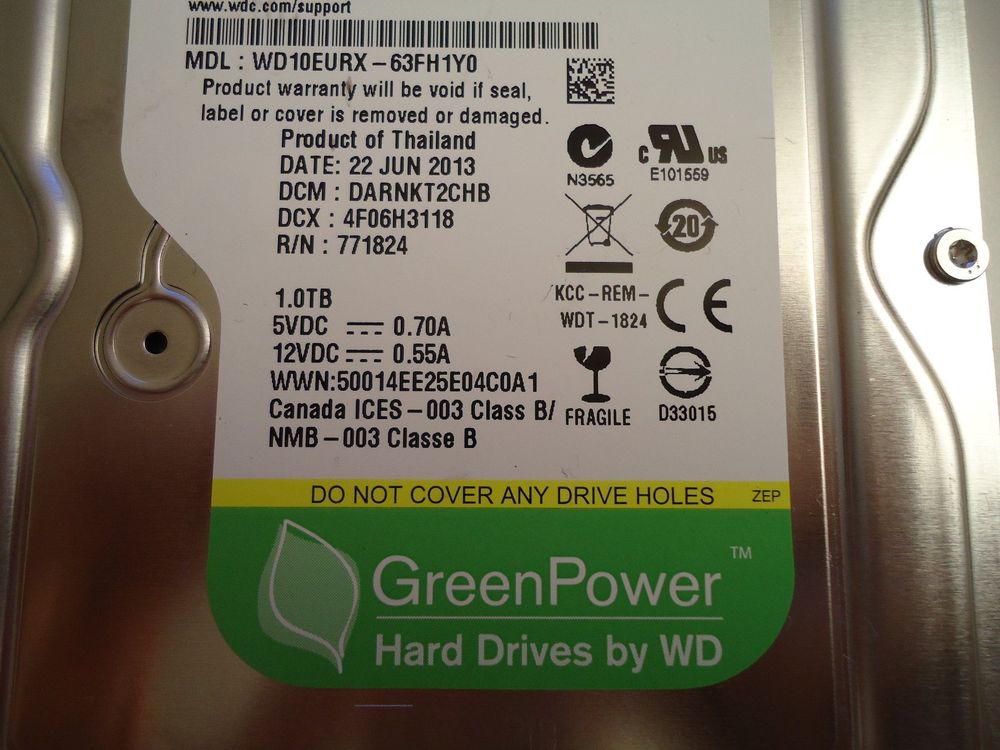 HDD WD Western Digital WD10EURX 1TB | Kaufen auf Ricardo