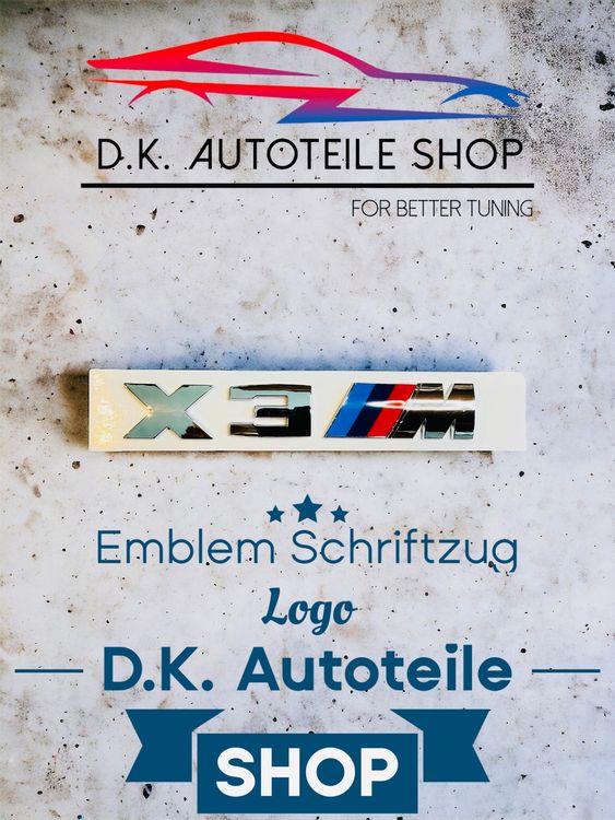 BMW X3M Emblem Logo Schriftzug Chrom Neu (Neu und originalverpackt) in ...