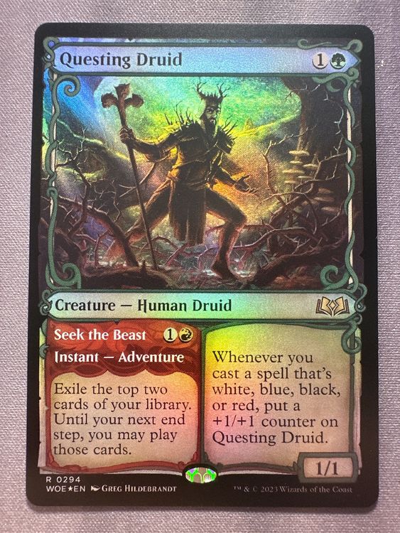 Questing Druid FOIL Variant 0294 Wilds of Eldraine | Kaufen auf Ricardo