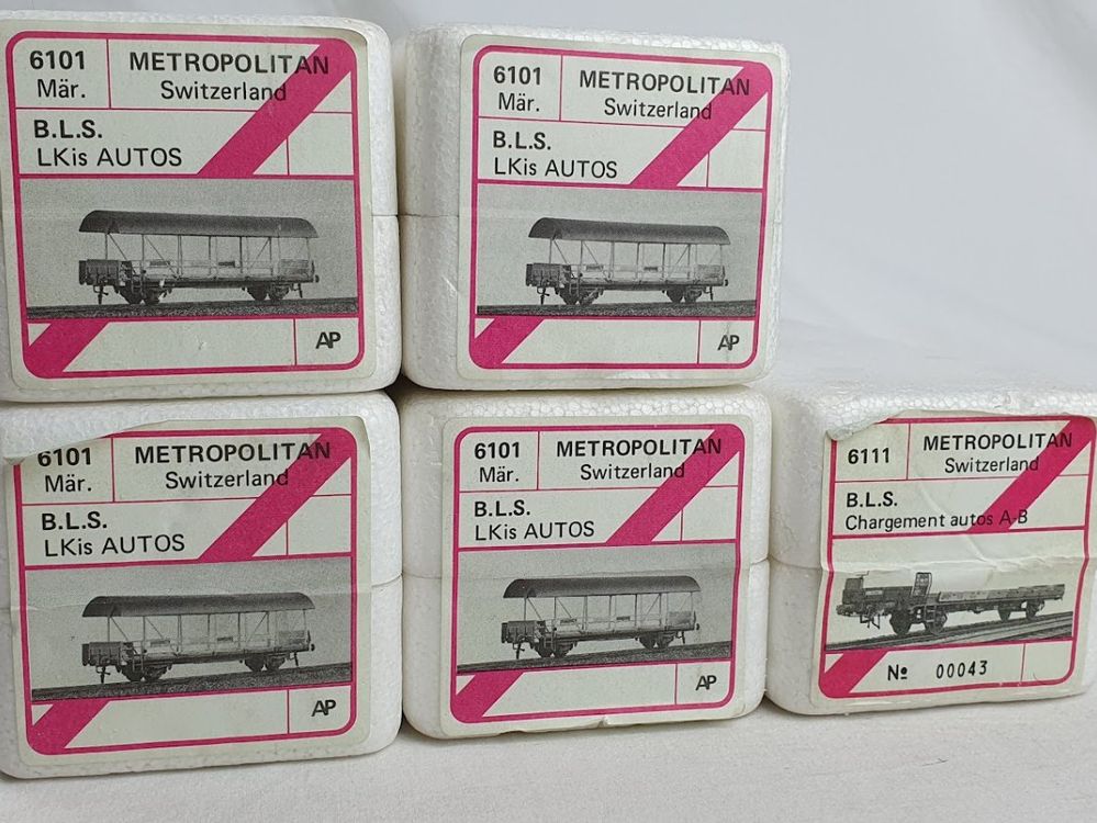 Metropolitan AC 6101 4x/6111A-B BLS Autozug Set OVP (Gebraucht) in Seon ...
